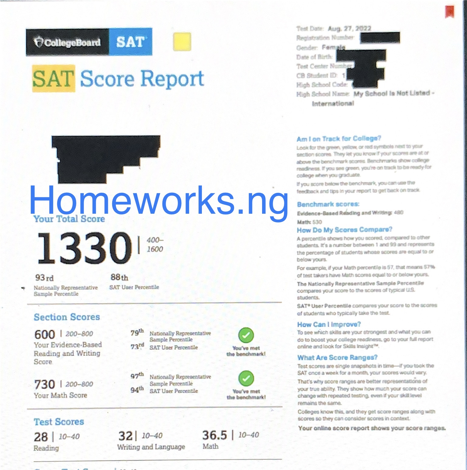 SAT Exam Preparation – Intensive Course – Homeworks.ng